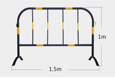 China Traffic Crowed Control Barrier 2.0m-2.5m Temporary Pedestrian Barriers for sale