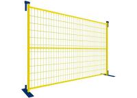 China Removable Construction Temporary Fencing Stainless Steel With Base Footstop for sale