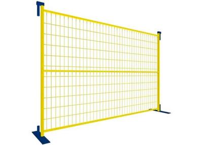 China Removable Construction Temporary Fencing Stainless Steel With Base Footstop for sale