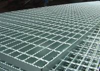 China Welded Serrated Steel Bar Grating Anti-Slip Floor Walkway 25mm Bearing Bar for sale