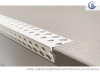 China 2m-3m White Plastic Corner Bead   For Exterior / Interior Wall for sale