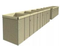 China Hot Dipped Galvanized Defensive Barrier Wall Gabion for Military Flood Control 1.37m Height for sale