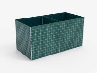 China Hot Dipped Galvanized Welded Gabion Military Defensive Barrier Wall 1.37m Height for sale