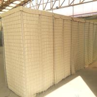 China Hot Dipped Galvanized Welded Gabion Military Defensive Barrier Wall 1.37m Height for sale