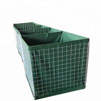 China Hot Dipped Galvanized Welded Gabion Hesco Barrier 4mm Wire 75mm Mesh for Flood Control for sale