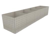 China Hot Dipped Galvanized Military Gabion Barrier 1.37m Height for Army and Flood Control for sale