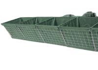 China Galfan Coated Military Hesco Barrier Wall Hot Dipped Galvanized Welded Gabion 4mm 5mm for sale