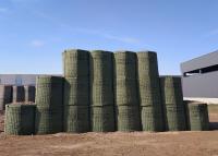 China Galfan Coated Military Hesco Barrier Wall Hot Dipped Galvanized Welded Gabion 4mm 5mm for sale
