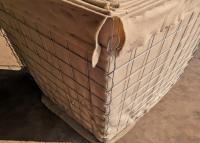 China Galfan Coated Military Hesco Barrier Wall Hot Dipped Galvanized Welded Gabion 4mm 5mm for sale