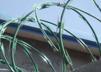 China Stainless Steel Concertina Razor Wire 4.0mm 2.5mm for Military Prison Security Fence for sale