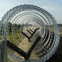 China Stainless Steel BTO-22 Concertina Razor Wire Security Fence 500mm Coil 10m Length for sale