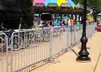 China Galvanized Temporary Fencing Crowd Control Barrier 1.1x2.1m Portable Festival Fence for sale