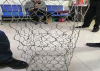 China 4x1x1m Gabion Box 2.7mm Wire Diameter Double Twist Retaining Wall Erosion Control for sale