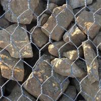 China Hot Dipped Galvanized Gabion Cage 60x80mm Mesh Double Twist Wire Box for Riverbank Slope Protection for sale