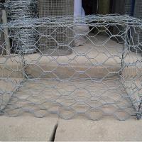 China Hot Dipped Galvanized Gabion Cage 60x80mm Mesh Double Twist Wire Box for Riverbank Slope Protection for sale