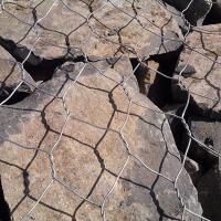 China Hot Dipped Galvanized Gabion Cage 60x80mm Mesh Double Twist Wire Box for Riverbank Slope Protection for sale