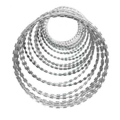China Customizable Concertina Razor Wire BTO-22 Hot dipped galvanized for sale
