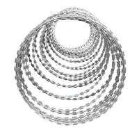 China Customized Single Coil Razor Wire Fencing BTO-22 2.0-4.0mm Stainless Steel for sale