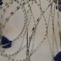 China Concertina Wire Fencing BTO-22 Stainless Steel Security Razor Wire 450mm-1000mm for sale