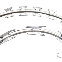 China Concertina Wire Fencing BTO-22 Stainless Steel Security Razor Wire 450mm-1000mm for sale