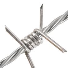 China Galvanized Barbed Wire Fence 45mm Barb Length 50m-120m Coil for Farm Security for sale