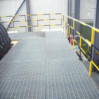 China Stainless Steel Bar Grating 8x8mm Cross Bar for Marine Floor Step Walkway for sale