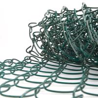 China Galvanized PVC Coated Chain Link Diamond Mesh Fence 50x50mm 1.2m-2.4m Height Security Fencing for sale