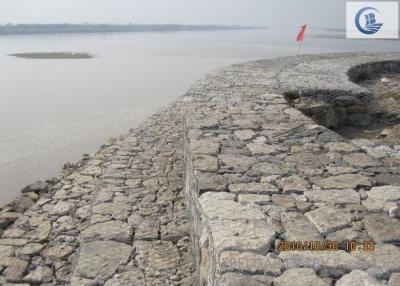 China Hot Dipped Galvanized Galfan Gabion Box Wire Mesh 60x80mm Opening 2.0mm Wire for River Embankment for sale