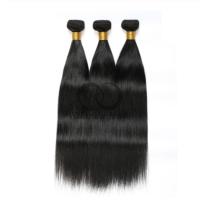 China Natural Black Straight Remy Human Hair Bundles 10-28 Inch Machine Double Wefted 3 Bundles Per Set for sale