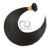 China Natural Black Straight Remy Human Hair Bundles 10-28 Inch Machine Double Wefted 3 Bundles Per Set for sale