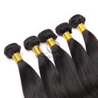 China Natural Black Straight Remy Human Hair Bundles 10-28 Inch Machine Double Wefted 3 Bundles Per Set for sale