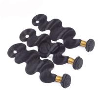 China Natural Black Body Wave Remy Human Hair Bundles 10-28 Inch 3 Bundles Per Set for sale