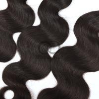 China Natural Black Body Wave Remy Human Hair Bundles 10-28 Inch 3 Bundles Per Set for sale