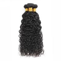 China Natural Black Water Wave Remy Human Hair Bundles 10-28 Inch Brazilian Sew In Weave for sale