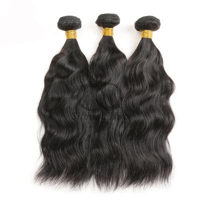 China Natural Black Water Wave Remy Human Hair Bundles 10-28 Inch Double Wefted Sew In Weave for sale