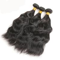 China Natural Black Water Wave Remy Human Hair Bundles 10-28 Inch Double Wefted Sew In Weave for sale
