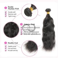 China Natural Black Water Wave Remy Human Hair Bundles 10-28 Inch Double Wefted Sew In Weave for sale