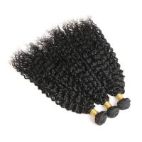 China Natural Black Jerry Curly Remy Human Hair Bundles 10-28 Inch Brazilian Sew In Weave 3 Bundles for sale
