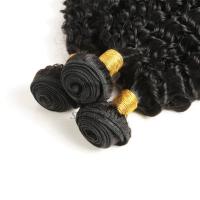 China Natural Black Jerry Curly Remy Human Hair Bundles 10-28 Inch Brazilian Sew In Weave 3 Bundles for sale