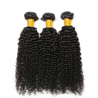 China Natural Black Kinky Curly Remy Human Hair Bundles 10-28 Inch Brazilian Sew In Weave 3 Bundles for sale