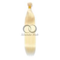 China #613 Bleached Blonde Straight Remy Human Hair Bundles 10-28 Inch Sew In Weave Brazilian Bundle Deals for sale