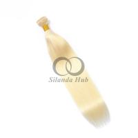 China #613 Bleached Blonde Straight Remy Human Hair Bundles 10-28 Inch Sew In Weave Brazilian Bundle Deals for sale
