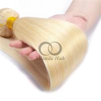 China #613 Bleached Blonde Straight Remy Human Hair Bundles 10-28 Inch Sew In Weave Brazilian Bundle Deals for sale