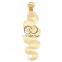 China #613 Bleached Blonde Body Wave Remy Human Hair Bundles 10-28 Inch 3 Bundles Per Set for sale