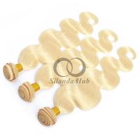 China #613 Bleached Blonde Body Wave Remy Human Hair Bundles 10-28 Inch 3 Bundles Per Set for sale