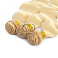 China #613 Bleached Blonde Body Wave Remy Human Hair Bundles 10-28 Inch 3 Bundles Per Set for sale