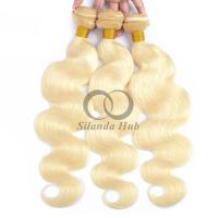 China #613 Bleached Blonde Body Wave Remy Human Hair Bundles 10-28 Inch 3 Bundles Per Set for sale