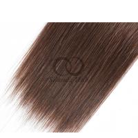 China #4 Medium Brown Straight Remy Human Hair Bundles 10-28 Inch Brazilian Sew In Weave 3 Bundles Per Set for sale