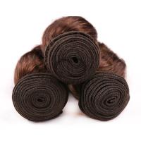 China #4 Medium Brown Loose Wave Remy Human Hair Bundles 10-28 Inch Sew In Weave Brazilian Bundle Deals for sale