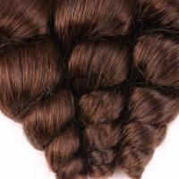 China #4 Medium Brown Loose Wave Remy Human Hair Bundles 10-28 Inch Sew In Weave Brazilian Bundle Deals for sale